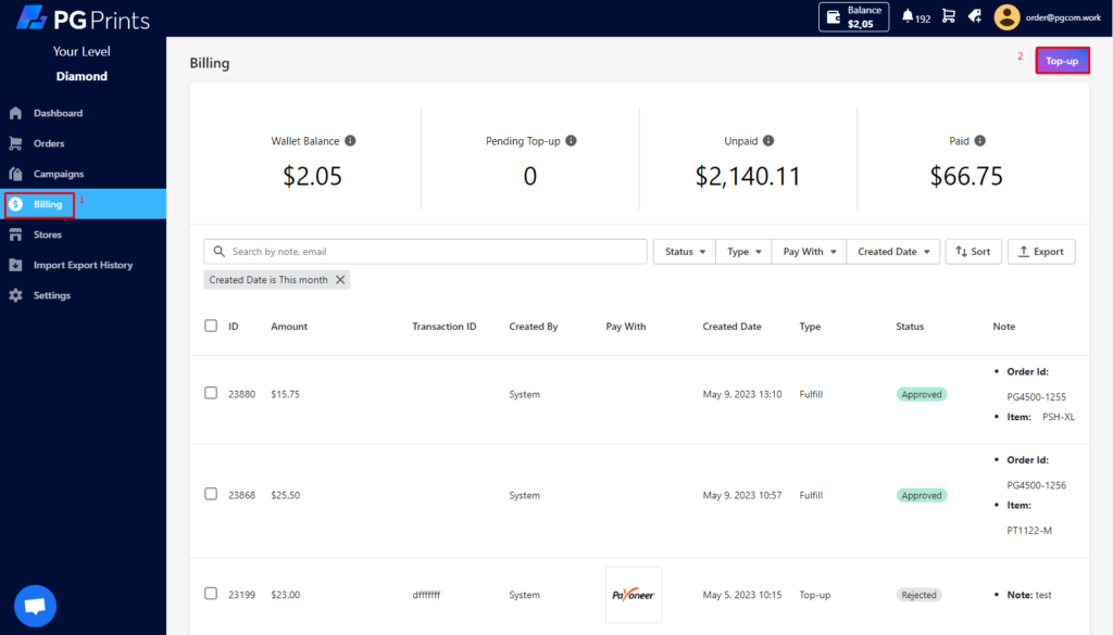 How to pay for orders? - PGPrints