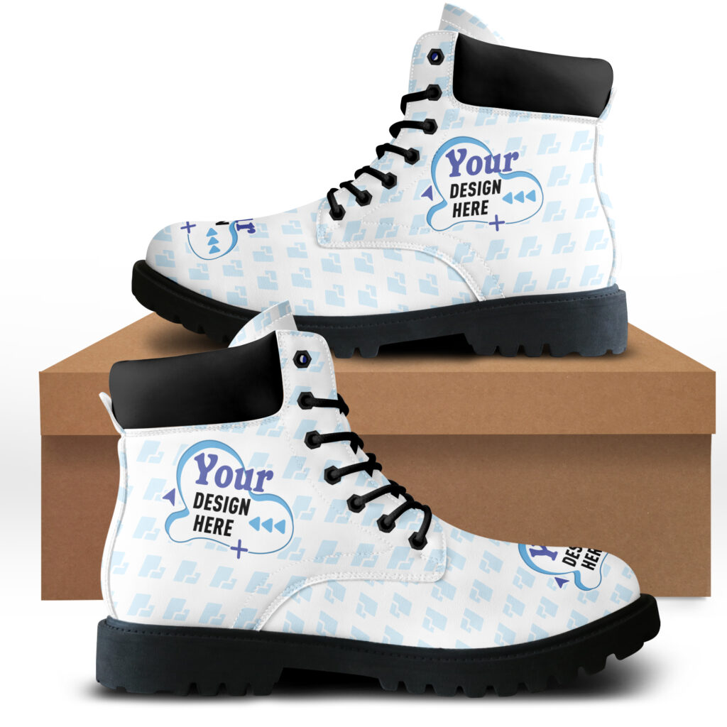 Black Genuine Leather Kid Sneaker Boots - PGPrints